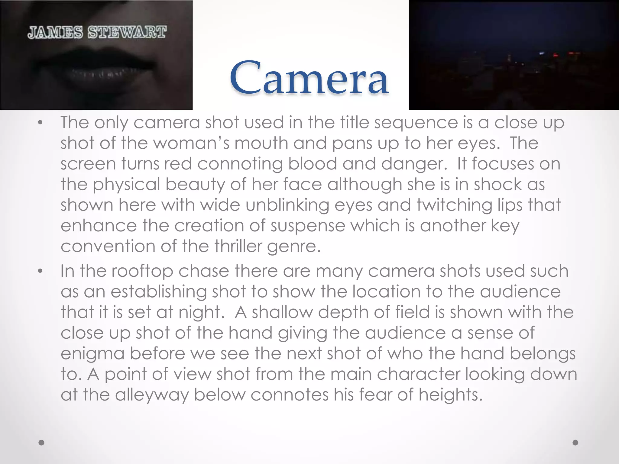 Vertigo - Film Opening Analysis | PPTX