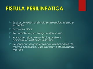 VERTIGO INFANTIL-DR. OMAR GONZALES SUAZO | PPT