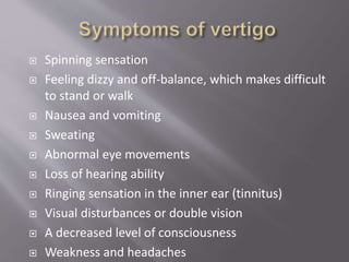 Vertigo medicines | PPT