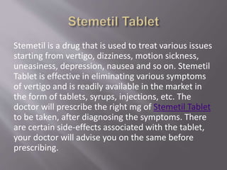 Vertigo medicines | PPT