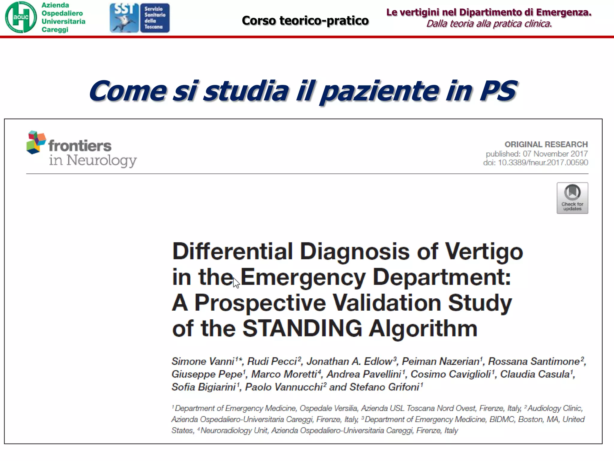 Vertigo simulator in ed standing approach pepe | PPT