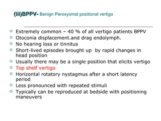 Vertigo –the dizzy patient an evidence-based diagnosis and treatment ...