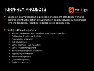 Vertigus Corporate Presentation 2008 | PPT