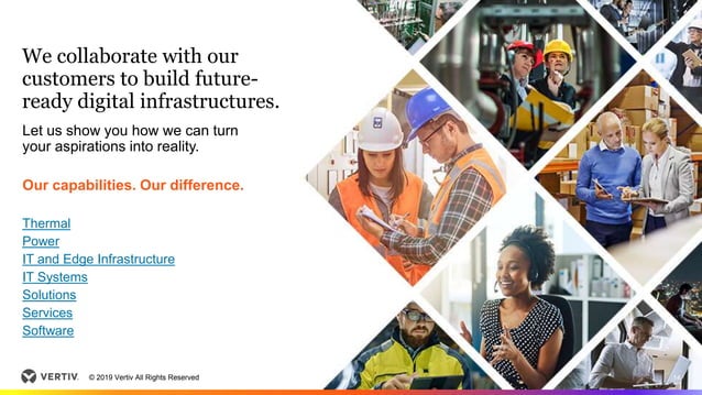 An introduction to Vertiv | PPTX | Telecommunications Industry | Industries