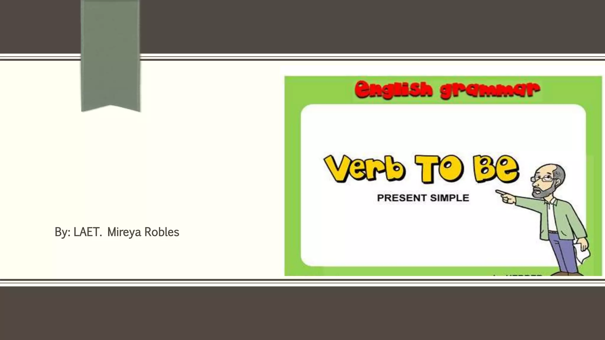 Verb "to be" present simple | PPTX