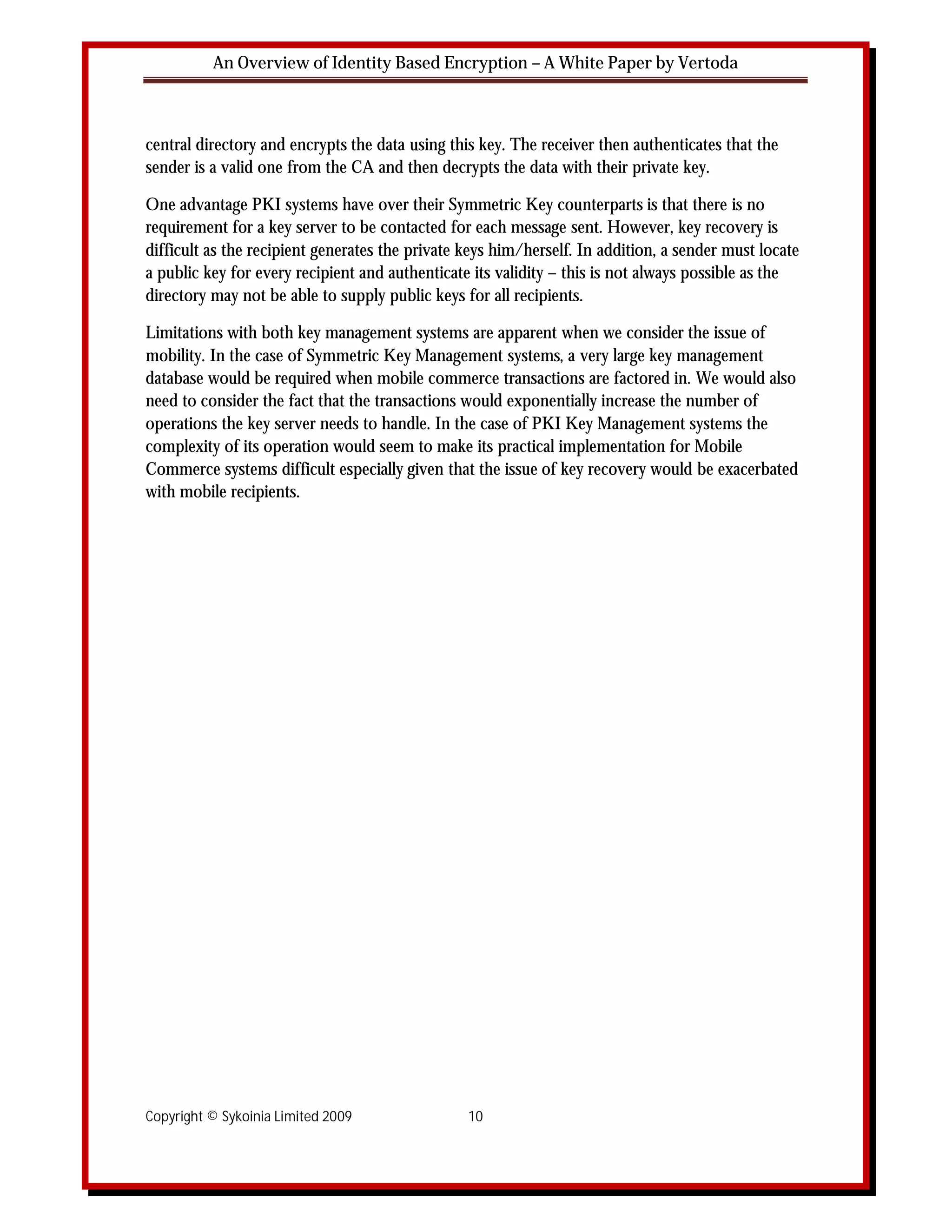 An Overview of Identity Based Encryption | PDF