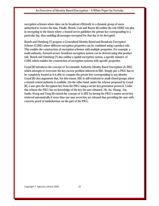 An Overview of Identity Based Encryption | PDF