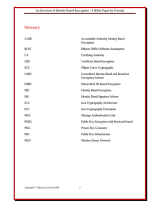 An Overview of Identity Based Encryption | PDF