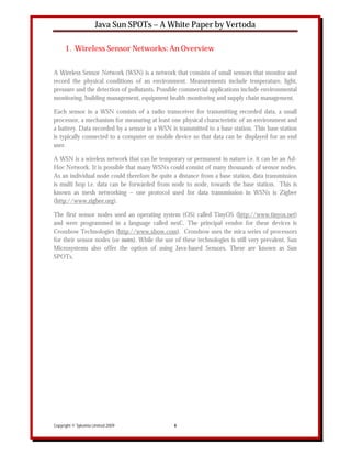 Java Sun SPOTs Overview | PDF