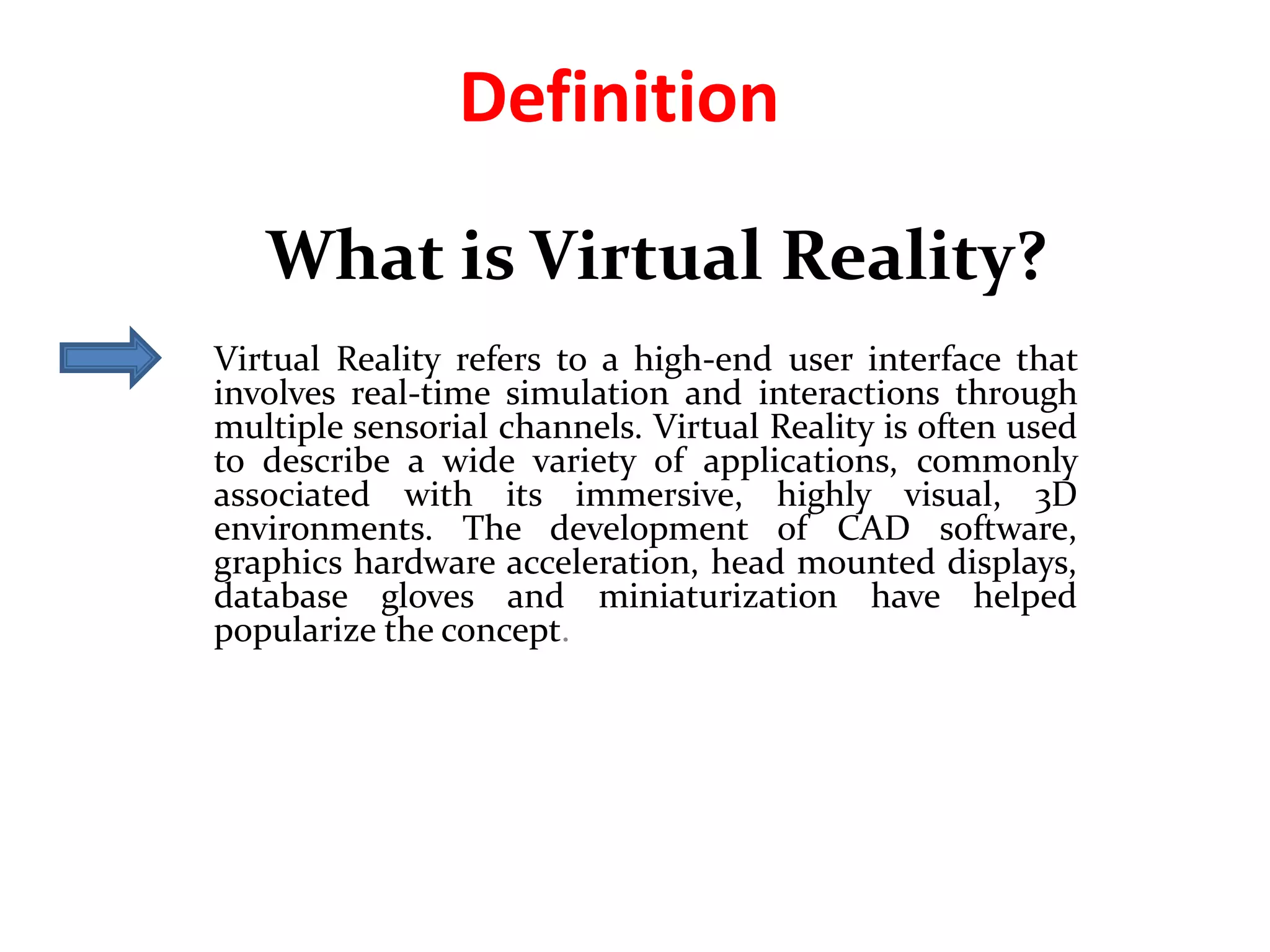 How does virtual reality works? | PPT