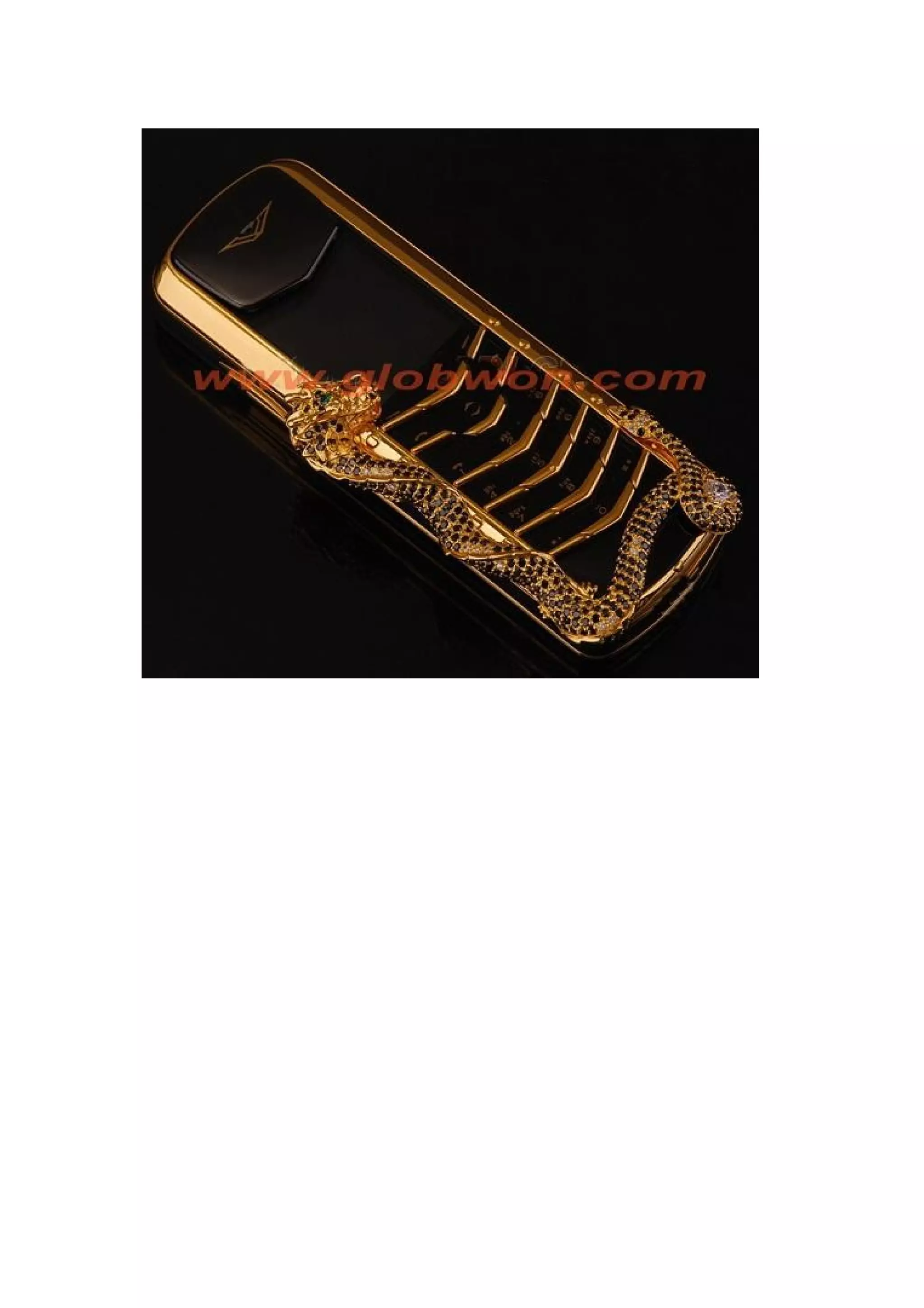 Vertu Dragon Gold Diamond Luxury Phone | DOC