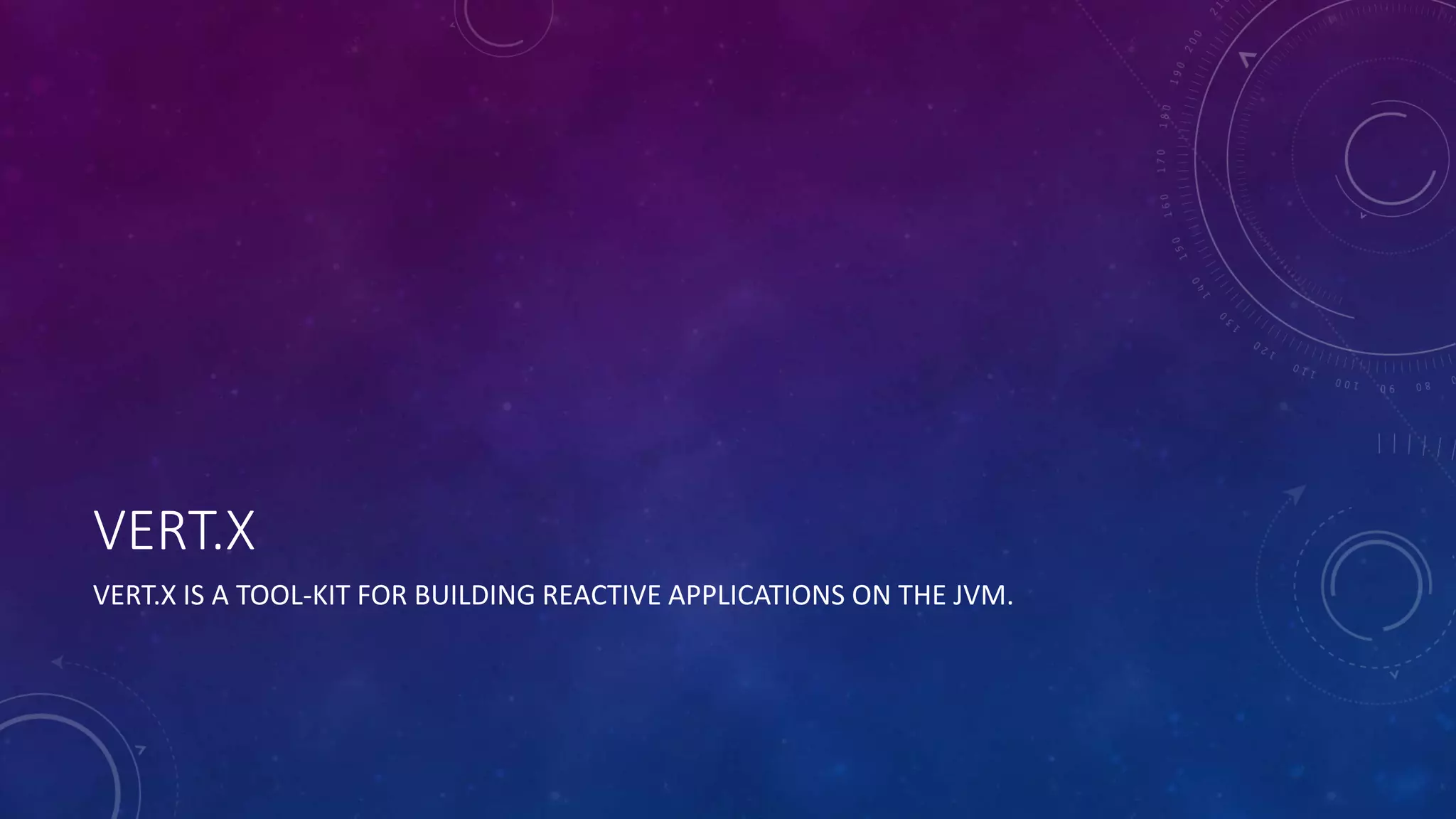 Microservices architecture and Vertx framework | PPT
