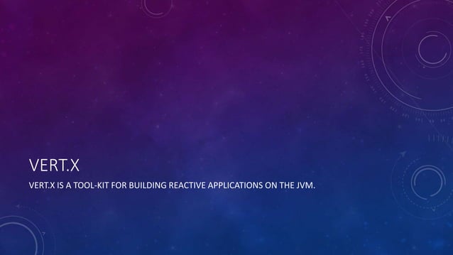 Microservices architecture and Vertx framework | PPT