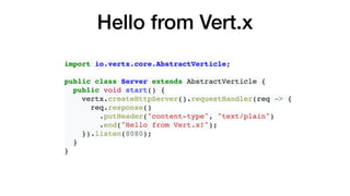 Vertx Basics | PDF | Internet | Computing