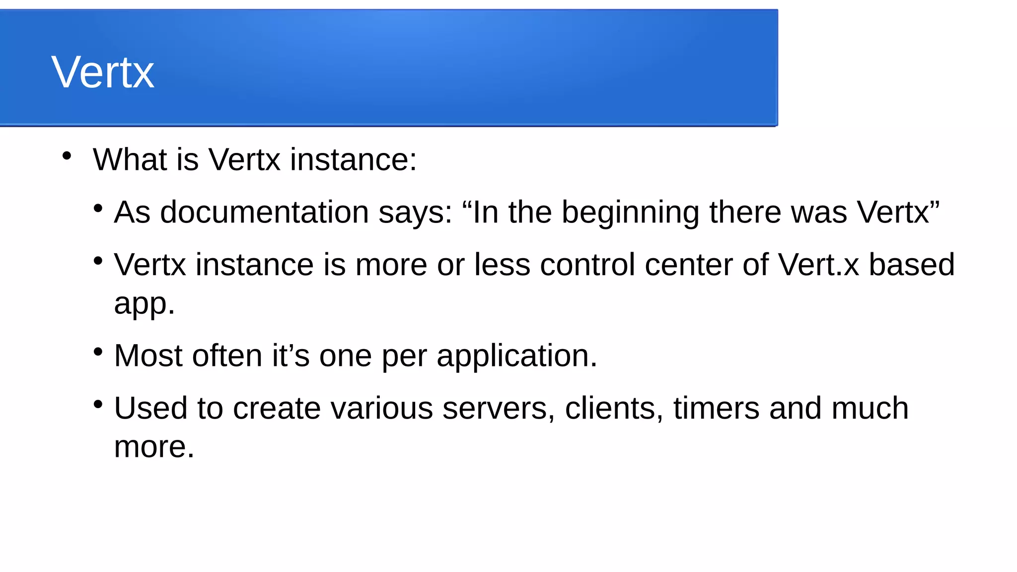 Basics Of Vertx A Toolkit For Building Asynchronous And Reactive App
