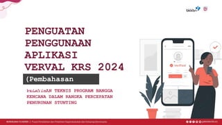 Verifikasi validasi Penyuluh Keluarga Berencana pptx | PPT