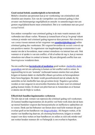 Vervang ineffectieve repressie door alternatieven die wel werken | PDF