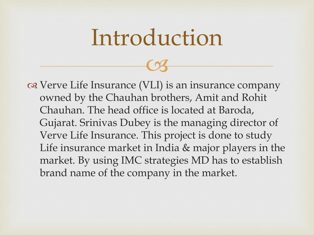 Verve life insurance company | PPT