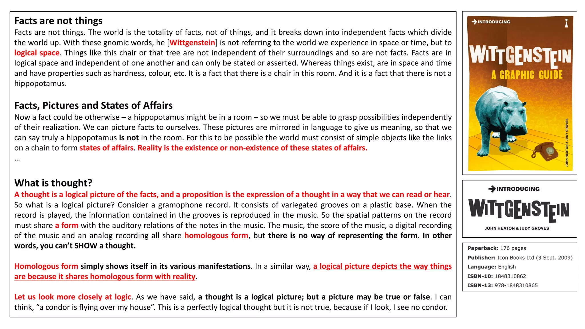 Logic in Wittgenstein's Tractatus Logico-Philosophicus - A very brief ...