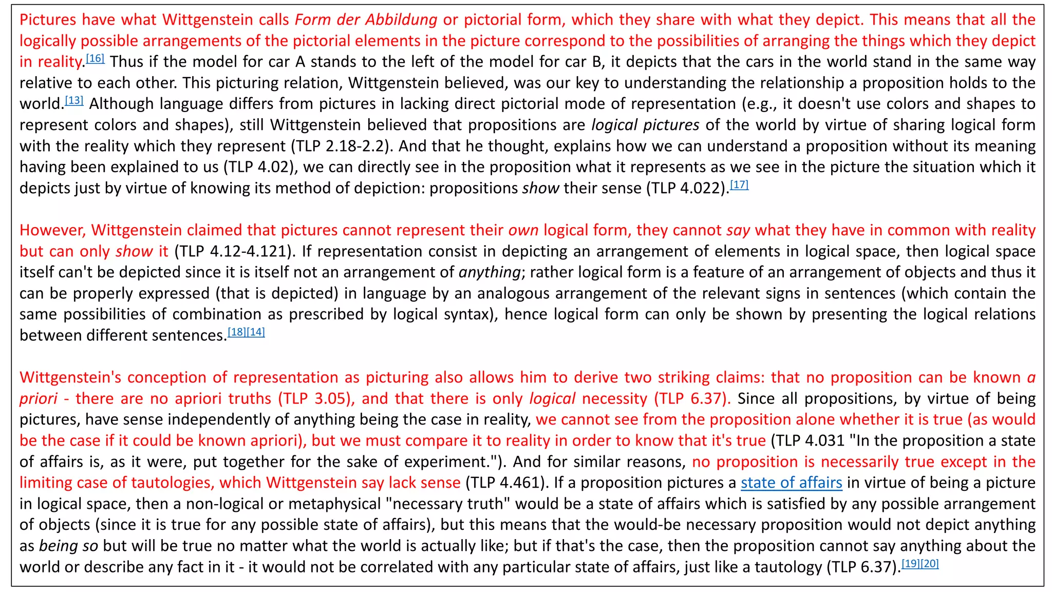 Logic in Wittgenstein's Tractatus Logico-Philosophicus - A very brief introduction | PDF