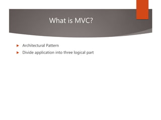 Very basic of asp.net mvc with c# | PPT