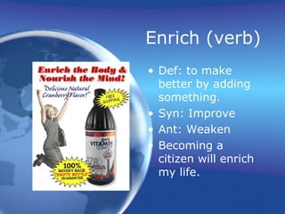 Very Important Day Vocab | PPT