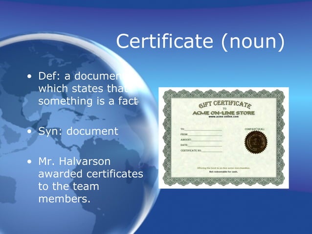 Very Important Day Vocab | PPT