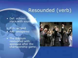 Very Important Day Vocab | PPT