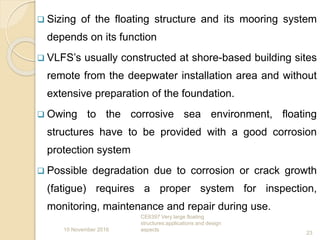 Very large floating structures | PPTX | Civil Engineering Industry | Industries