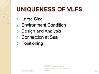 Very large floating structures | PPTX | Civil Engineering Industry | Industries