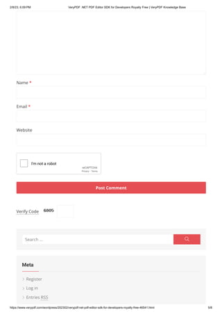 VeryPDF .NET PDF Editor SDK for Developers Royalty Free _ VeryPDF ...