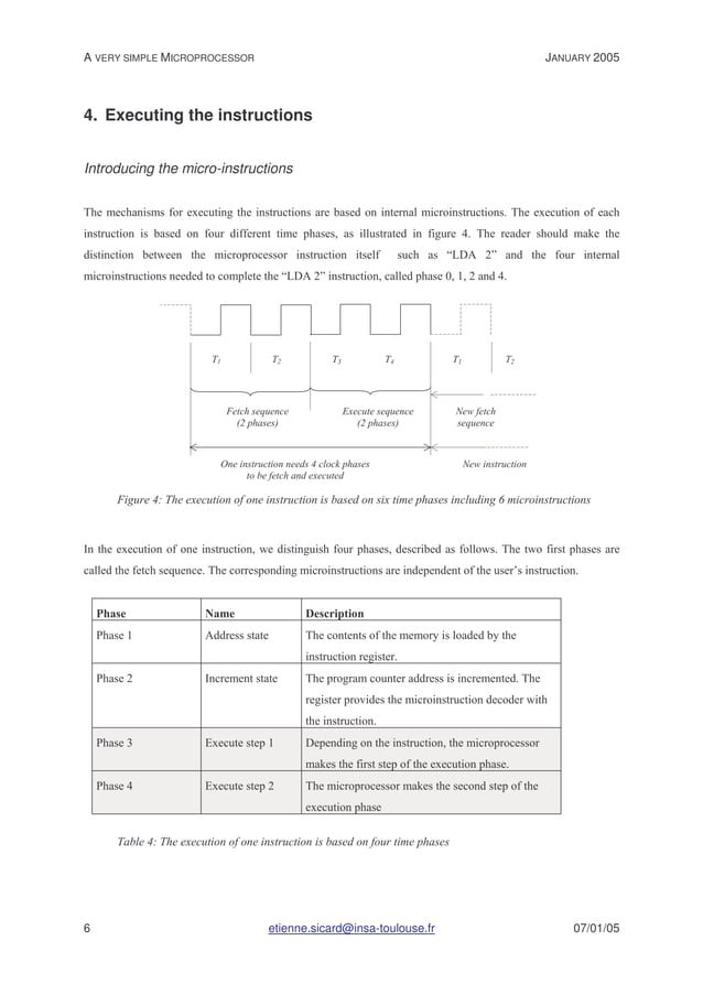 Very simple microprocessor | PDF