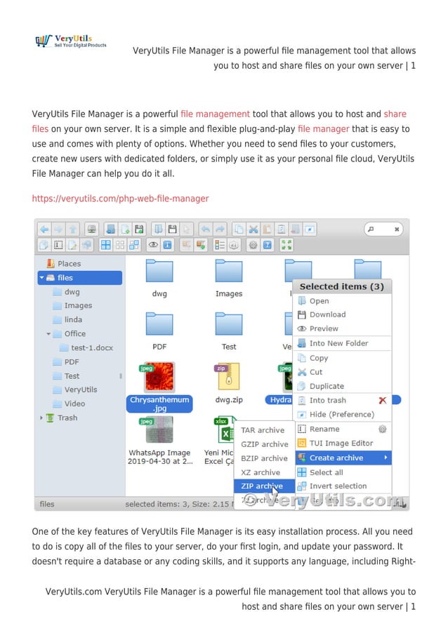 VeryUtils File Manager is a powerful file management tool that allows ...
