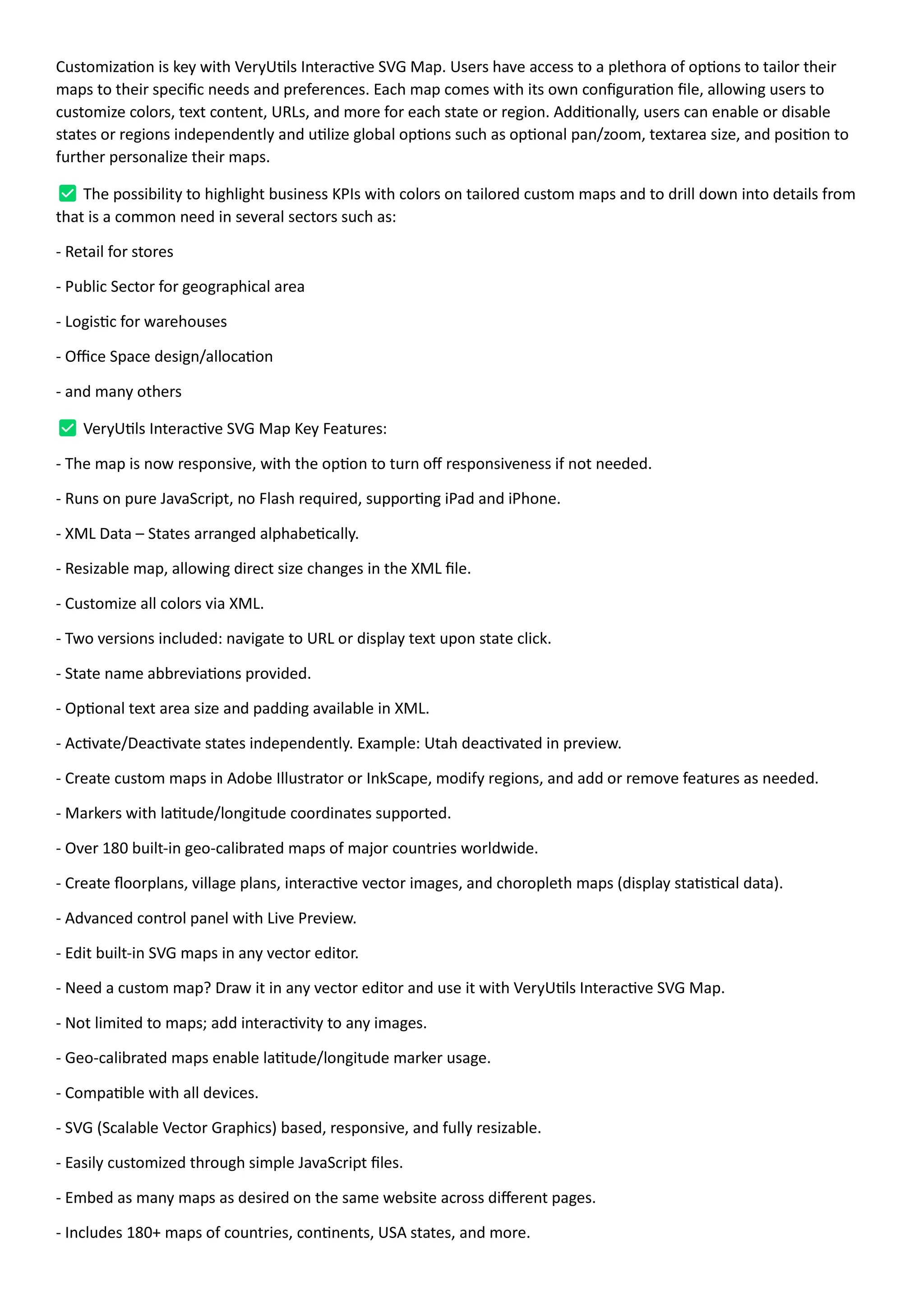 Veryutils Interactive Svg Map Is A Powerful Javascript Toolpdf