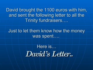 David's Letter | PPT
