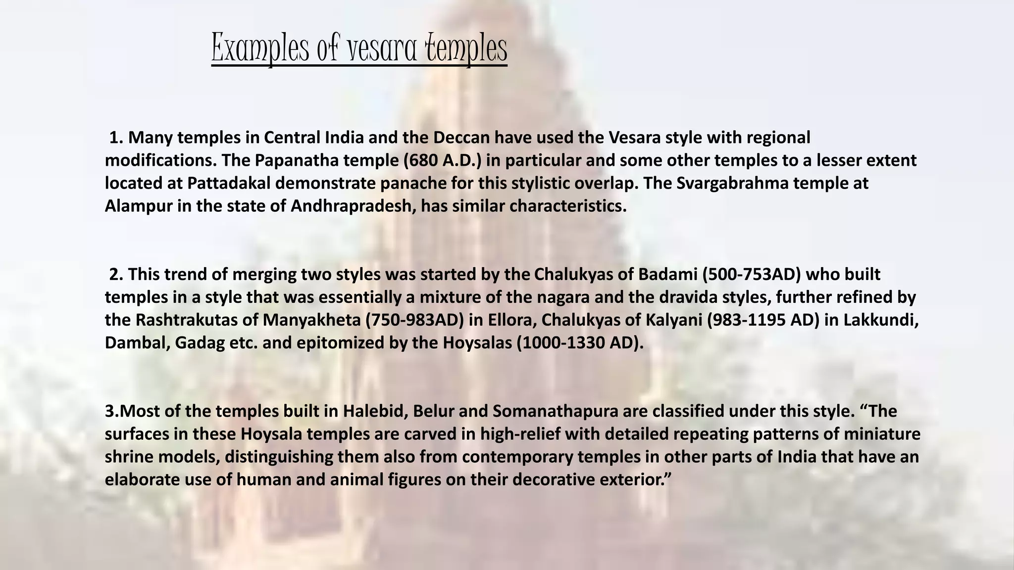 Vesara architecture | PPTX