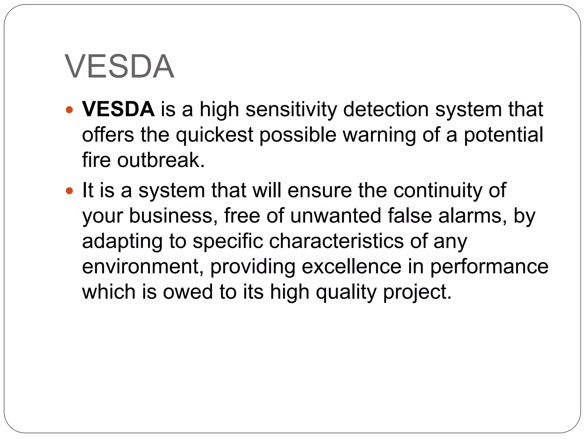 VESDA | PPTX
