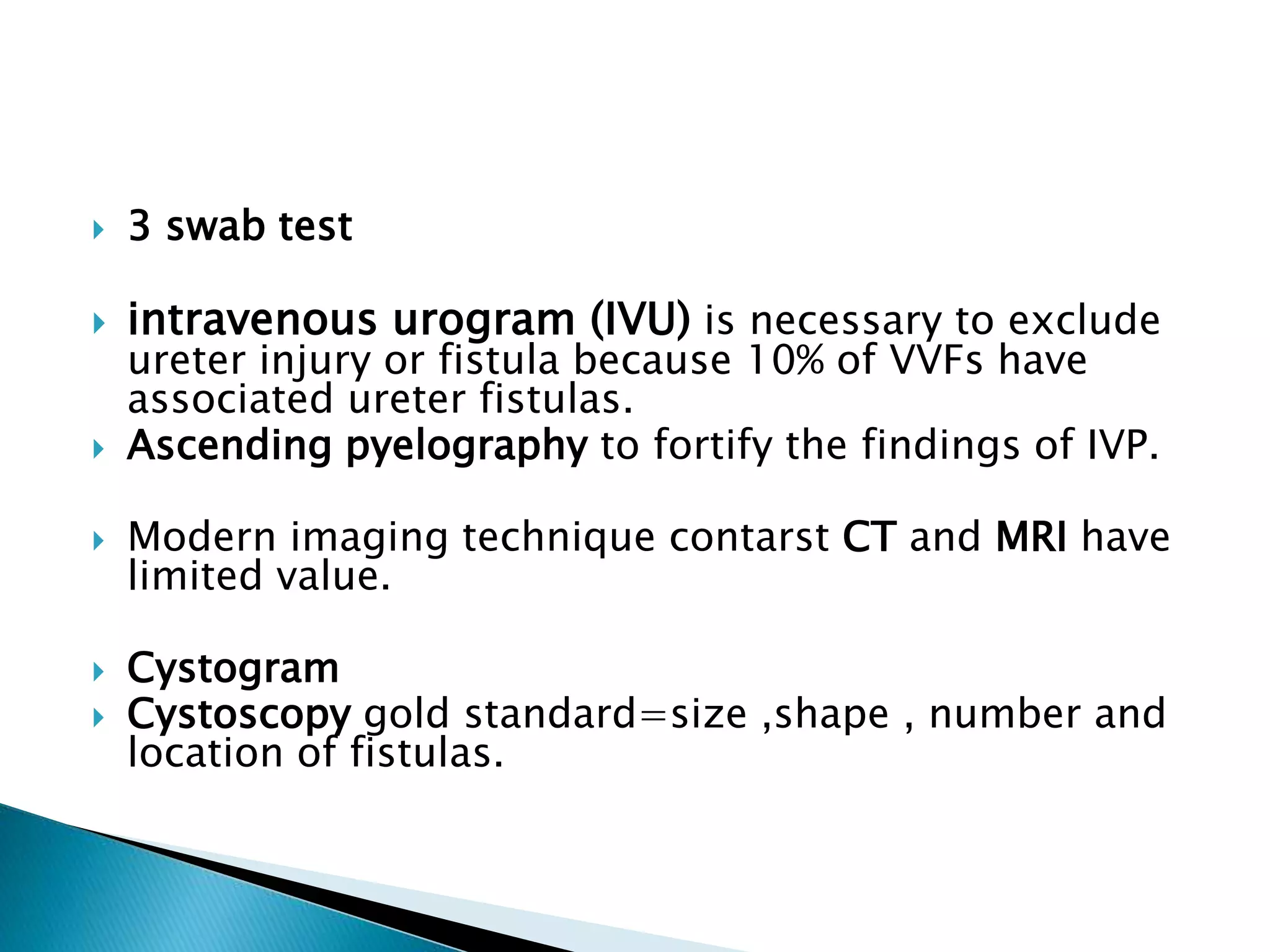 Vesico vaginal fistula | PPTX