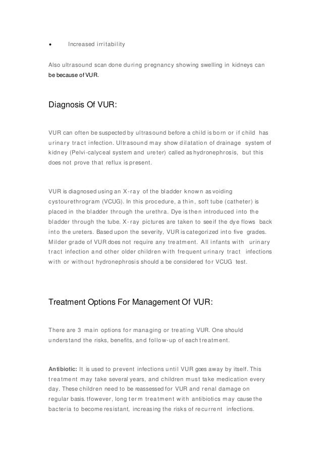 Vesicoureteral Reflux Causes, Symptoms And Treatments by Dr. Prashant ...