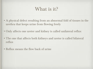Vesicoureteral reflux period 1 | PPT