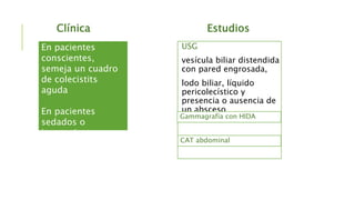 Patología vesicular y de la vía biliar | PPTX
