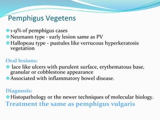 Vesicular and bullous lesions power point | PPTX