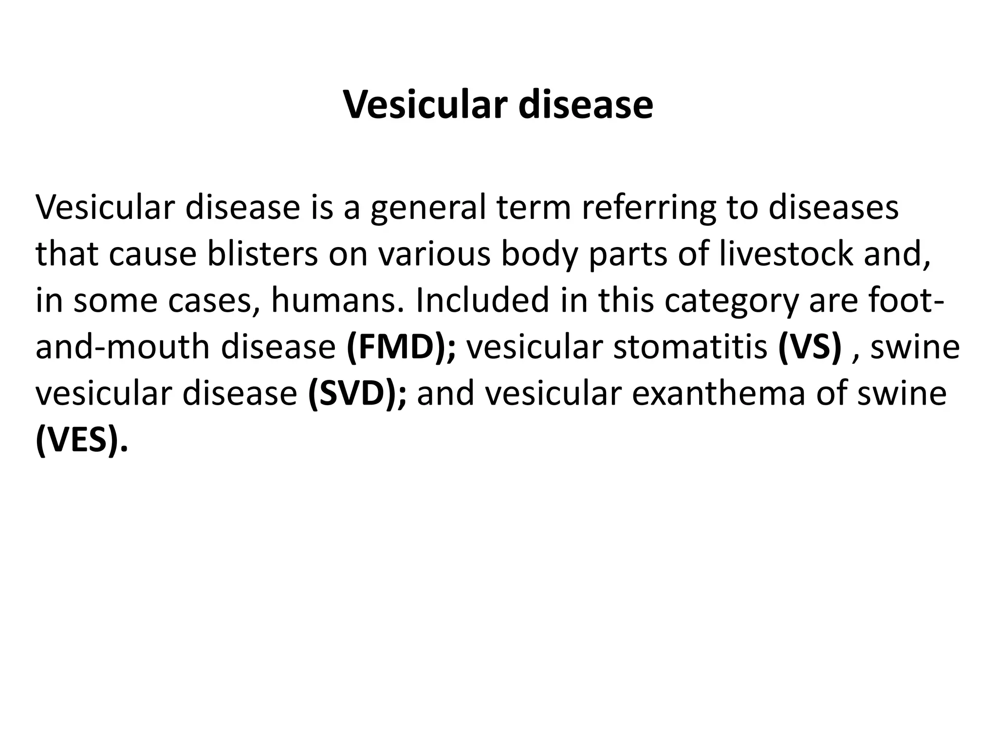 Vesicular diseases | PPTX