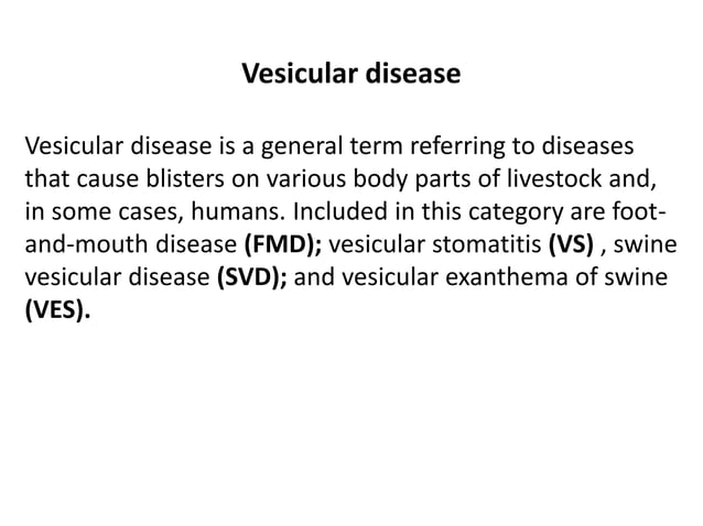 Vesicular diseases | PPT