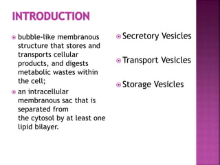 Vesicular transport | PPTX