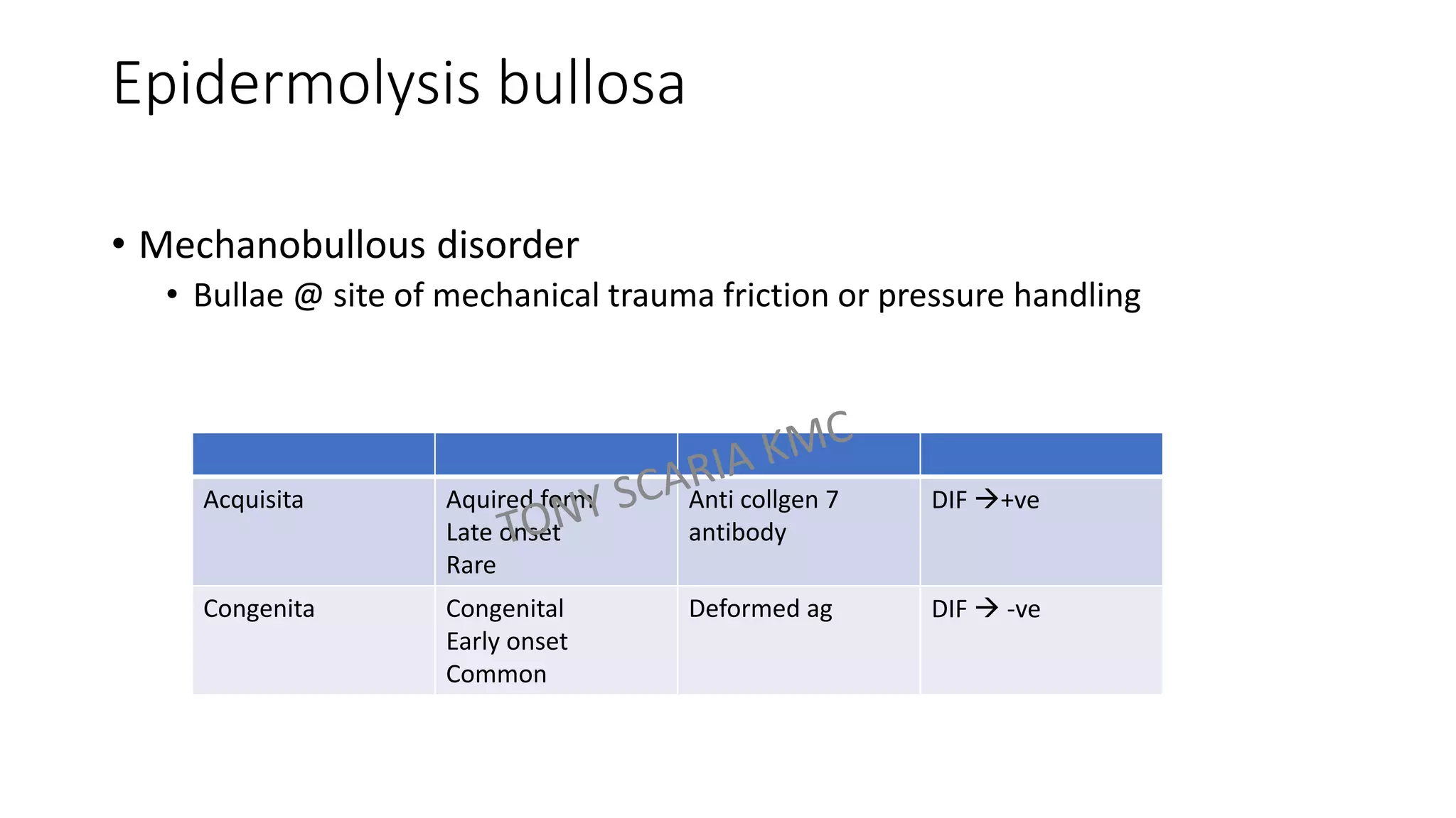 Vesiculobullous disorders dermatology revision notes | PDF