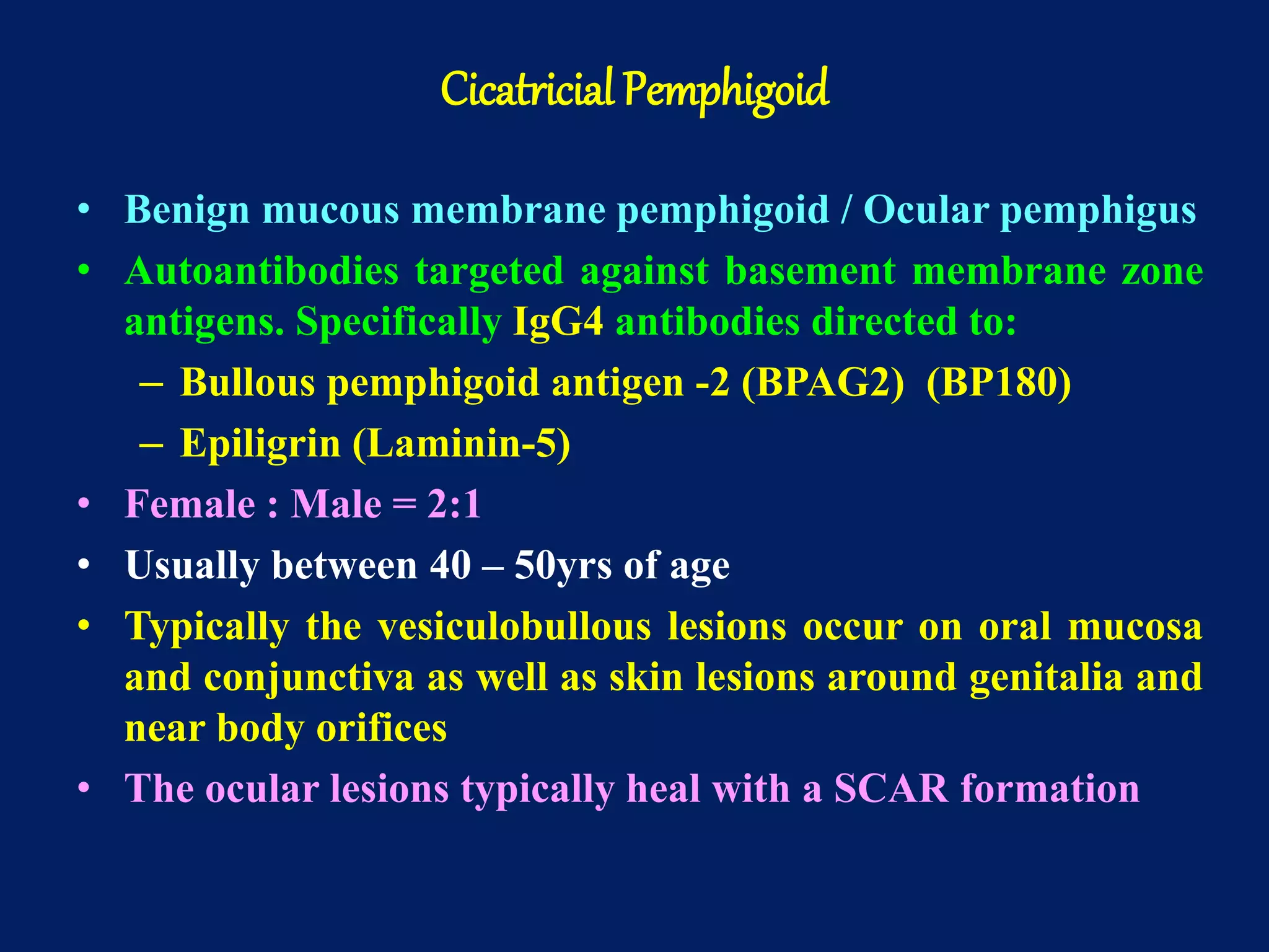 vesiculobullous lesions, pempigus ppt | PPT