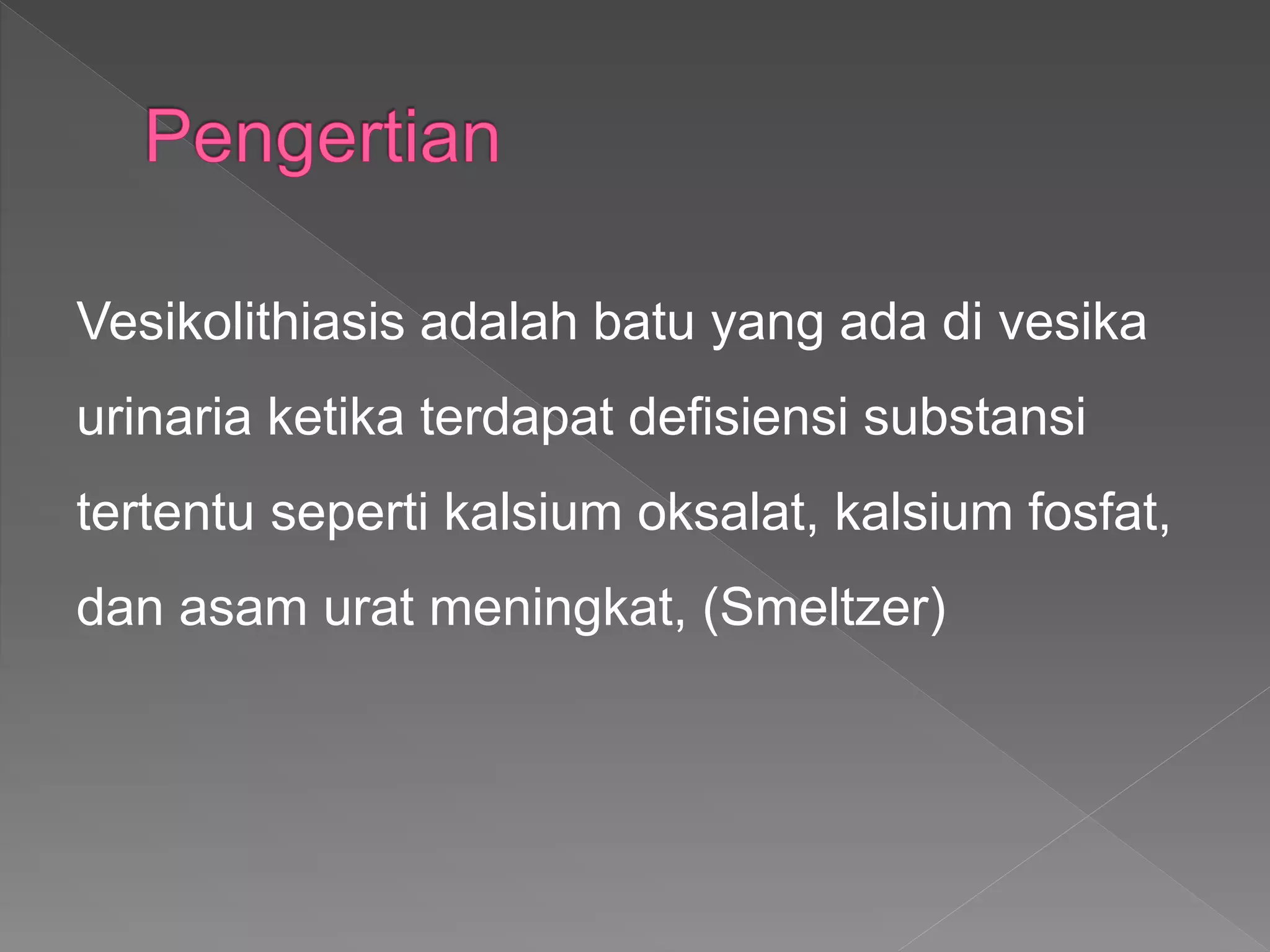 ASKEP Vesikolithiasis | PPTX
