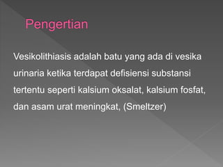 ASKEP Vesikolithiasis | PPT