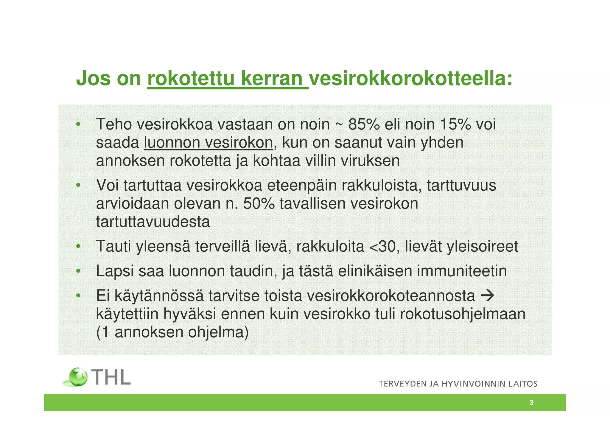 Vesirokko rokotetulla | PDF